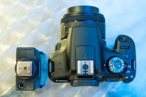 Externe Blitze für Canon-DSLR ohne Mittenkontakt (EOS 2000D, 4000D ...